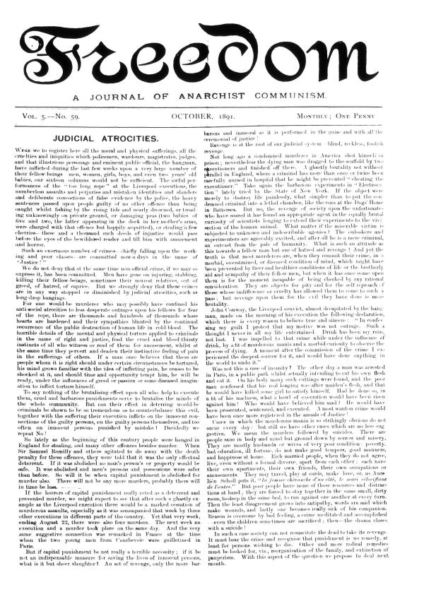 Freedom vol 5. no 59 (October 1891) | libcom.org